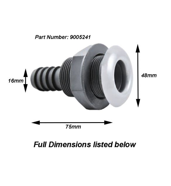 Stalon Thru Hull Gland with Stainless Steel Face Plate