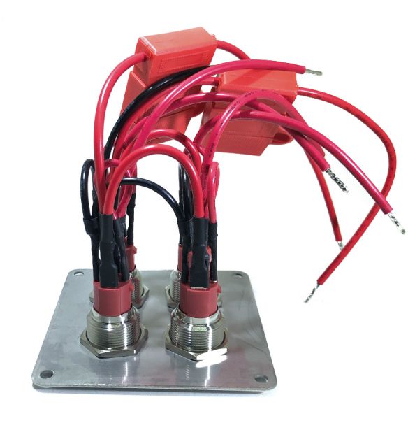 Guardian Switch Panel SS Flush 4-P