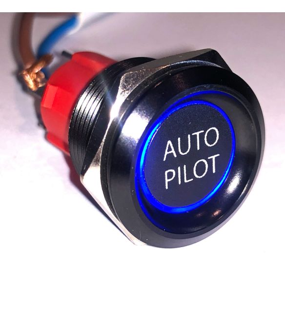 Guardian 12v Waterproof Switch Push Button Black