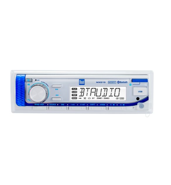 Boat Radio Dual Marine MXCP134S Combo White 4 Speakers